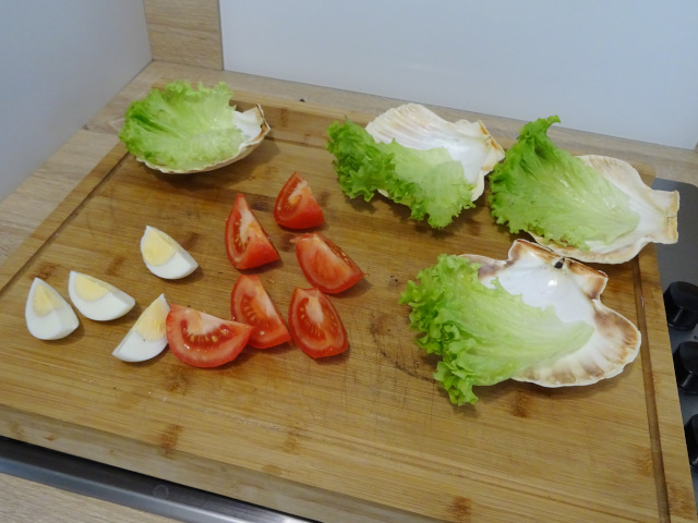 Saumon froid en coquille - La recette en photo. Conseil de découpe ...