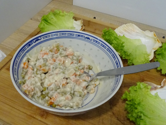 Saumon froid en coquille - La recette en photo. Conseil de découpe ...